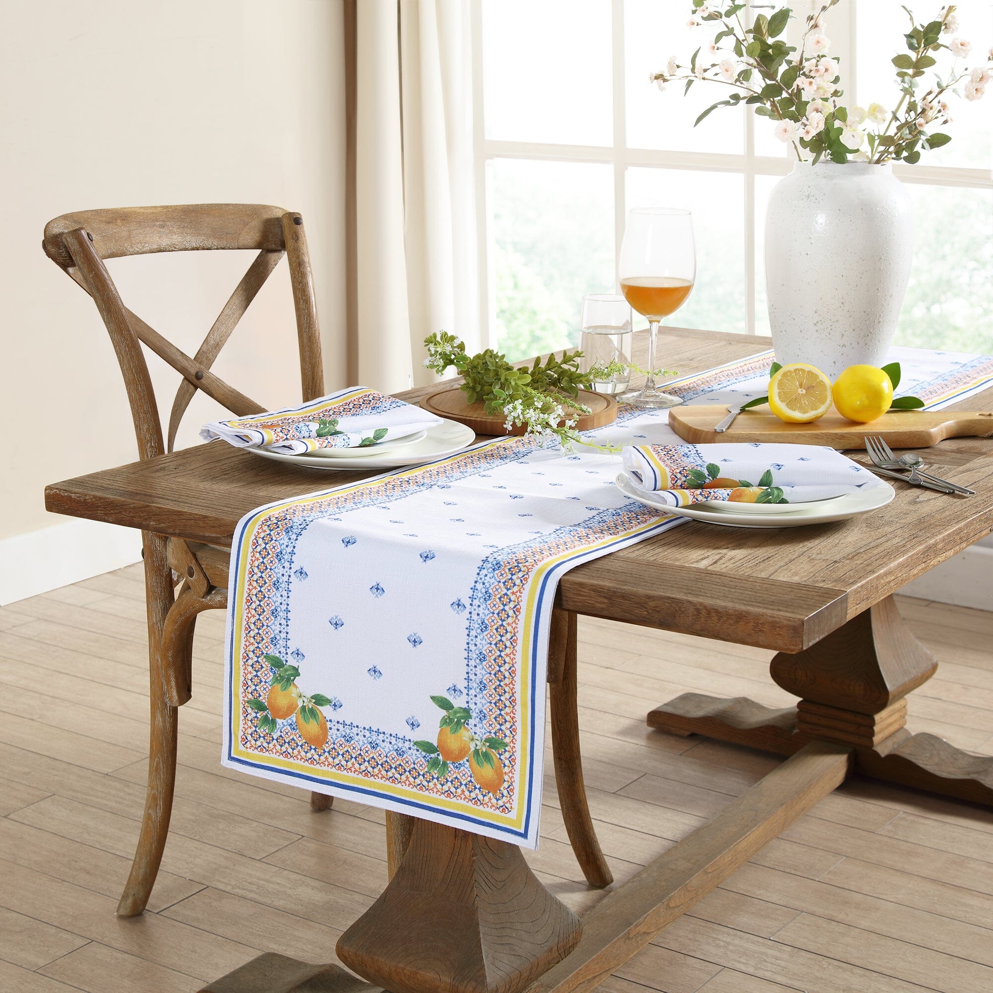Capri Lemon Table Runner – Threadmade Home