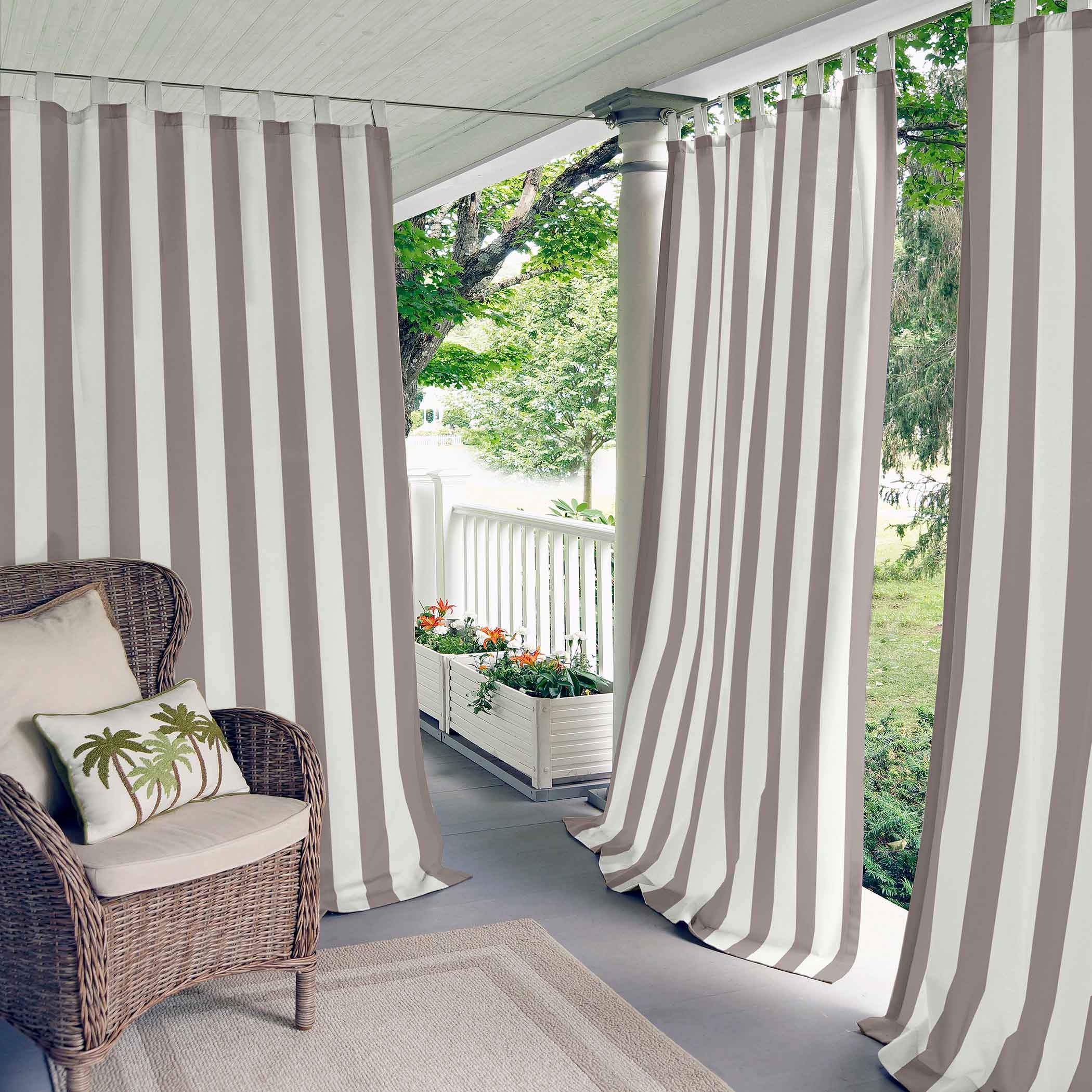 Highland Stripe Indoor/Outdoor Window Panel Collection – Threadmade Home